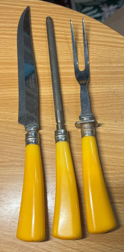 Washington Forge Stainless Steel Carving Set Bakelite Handle 3pc set ...
