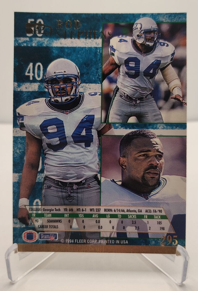 1994 Fleer Ultra Football Card #295 Rod Stephens Seattle Seahawks | eBay