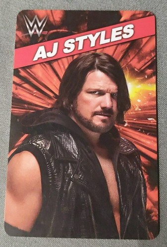 AJ Styles 2018 WWE Arcade Card #8 - No Barcode | eBay