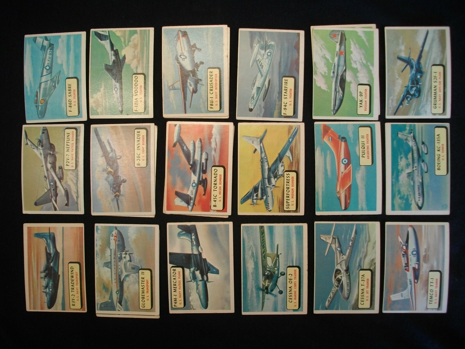 1957 Topps PLANES (BLUE BACKS) cards #1-#120 QUANTITY U PICK READ ...