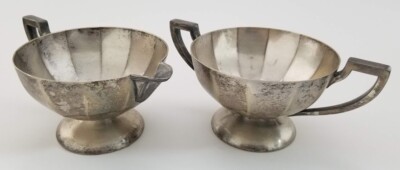 Benedict Cream & Sugar Antiques. 1916 E.P.N.S.B.M.M. Art Deco Style ...