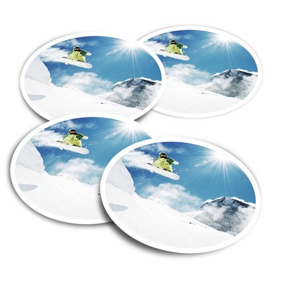 4x Vinyl Stickers Snowboard Jump Snowboarding #63273 | eBay UK