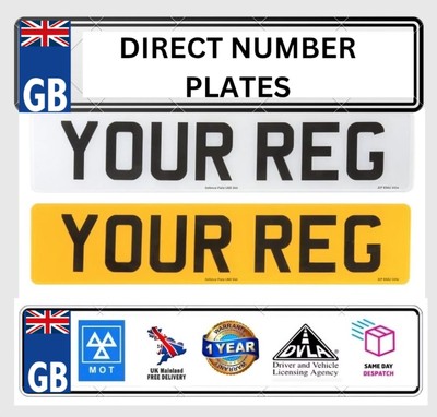 Number Plates - Replacement Plates | 2D | 3D | 4D | 100% Road / MOT ...
