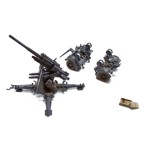 New 1：72 WWII German FLAK 37 Type 88mm Gun Metal + Plastic Grey Color ...