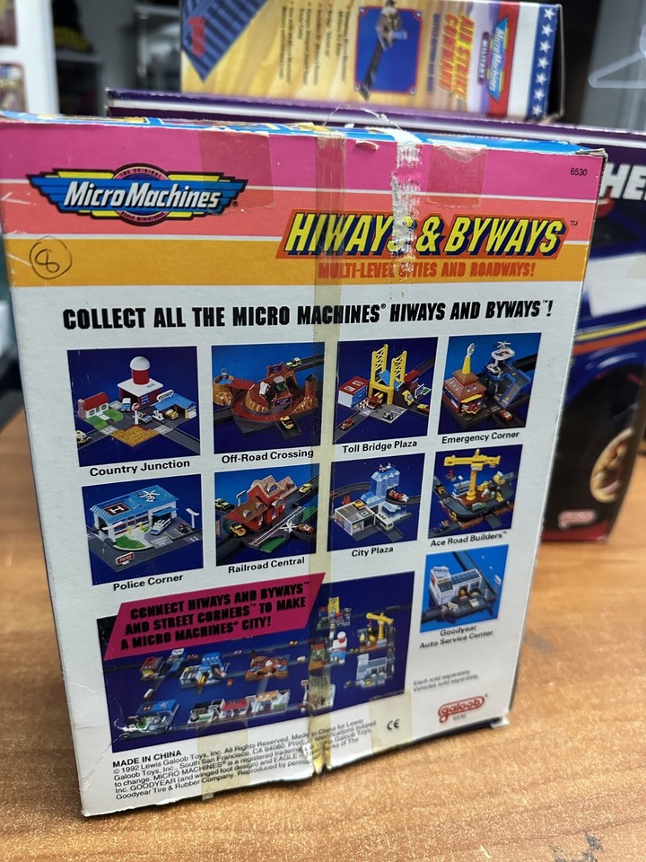 Micro Machines 1994 Hiways & Biways Toll Bridge Plaza In Box Incomplete ...