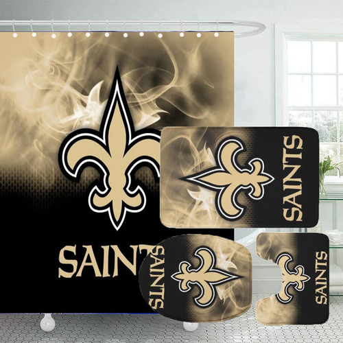 New Orleans Saints Art Background Sport Waterproof Shower Curtain Sets ...