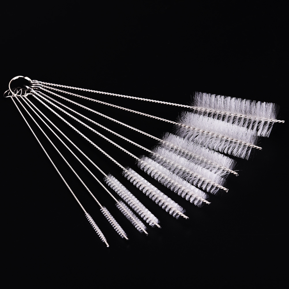 10X Household Bottle Tube Brushes Cleaning Brush Set Home Kitchen Clean ...