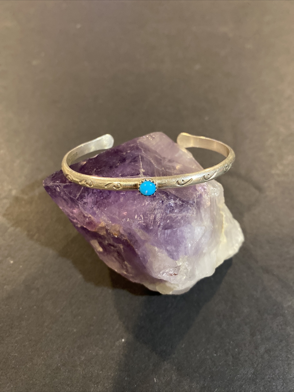 M Burnside Navajo Native American Sterling Silver Turquoise Cuff ...