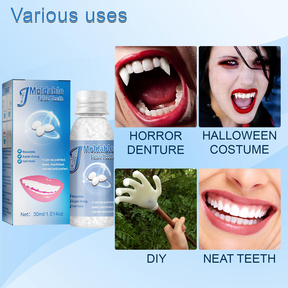 Tooth Repair Beads Granules Temporary Tooth Glue Reusable Moldable ...
