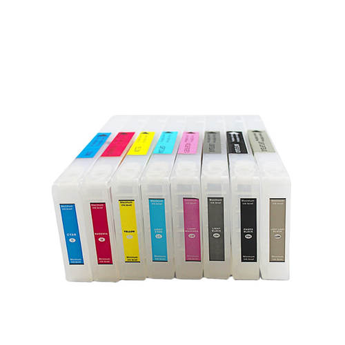 350ml 9 colors T6041-T6049 Empty Ink Cartridge For EPSON 7800 9800 7880 ...
