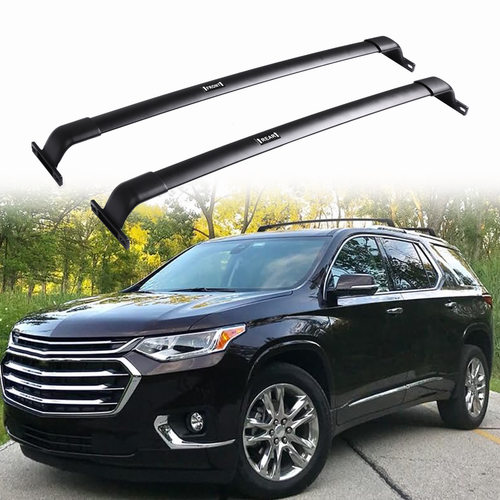 220 LBS Roof Rack Cross Bars Fit for Chevrolet Traverse 2018-2021 Black ...