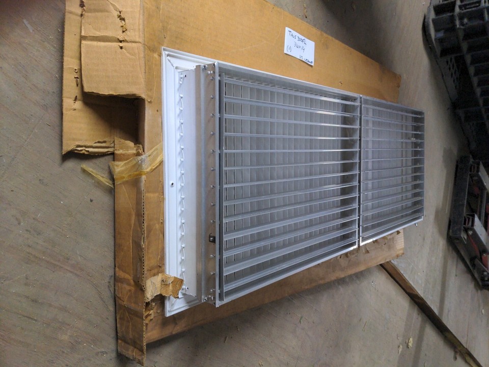 Titus 300FL Steel Louvered Air Supply Grill WHITE | eBay