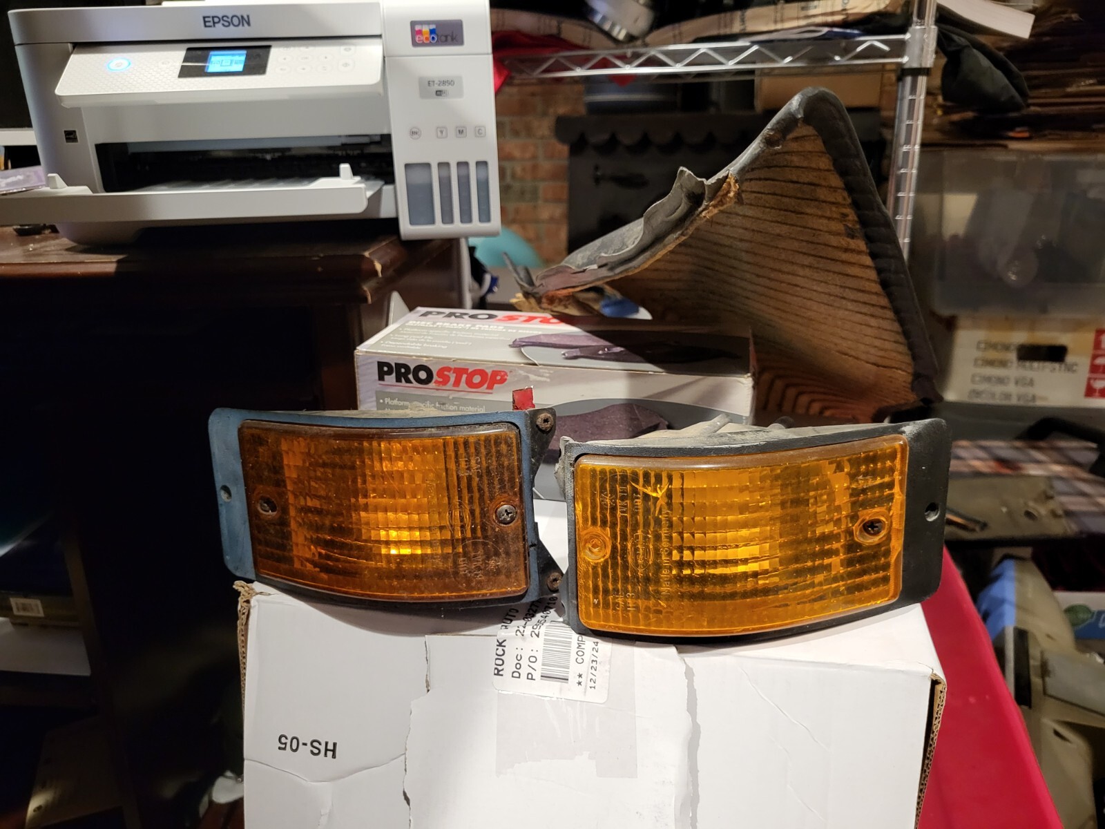 PORSCHE 924 944 SET OF 2 FRONT LEFT & RIGHT TURN SIGNAL LIGHT LAMP OEM ...