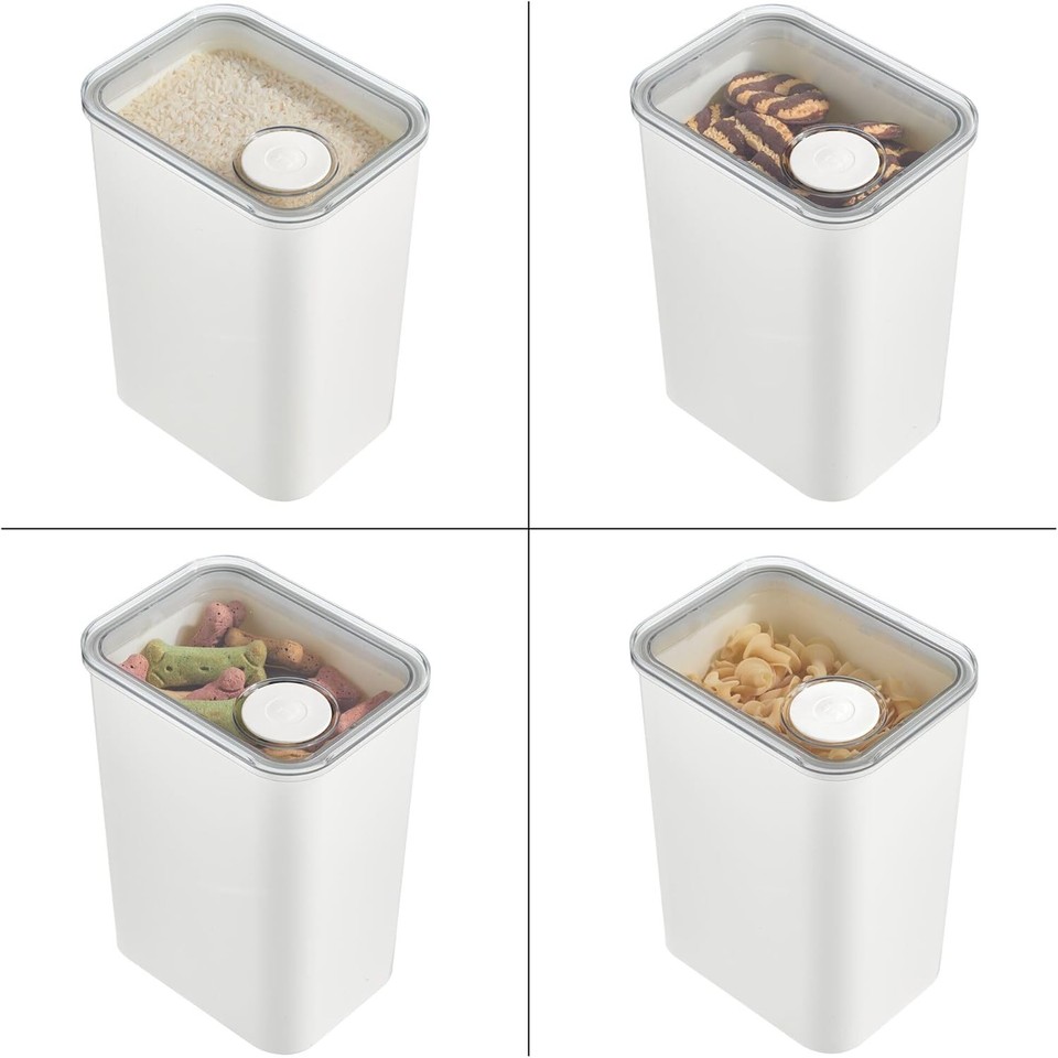 Recycled Plastic Large Dry Goods Kitchen Canister W/ Airtight Lid – | eBay