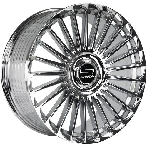 Strada SF68 Martello 20x8.5 5x100/5x4.5" +30mm Chrome Wheel Rim 20 ...