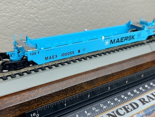 MAERSK SHIPPING - GUNDERSON 5 CAR MAXI I WELL DOUBLE STACK CARS HO ...