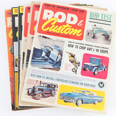 Lot Of 6 Rod & Custom Aug Sep Oct 1963 Vintage Car Magazines | eBay