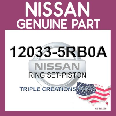 Genuine Nissan 12033-5RB0A Ring Set-Piston 120335RB0A OEM | eBay