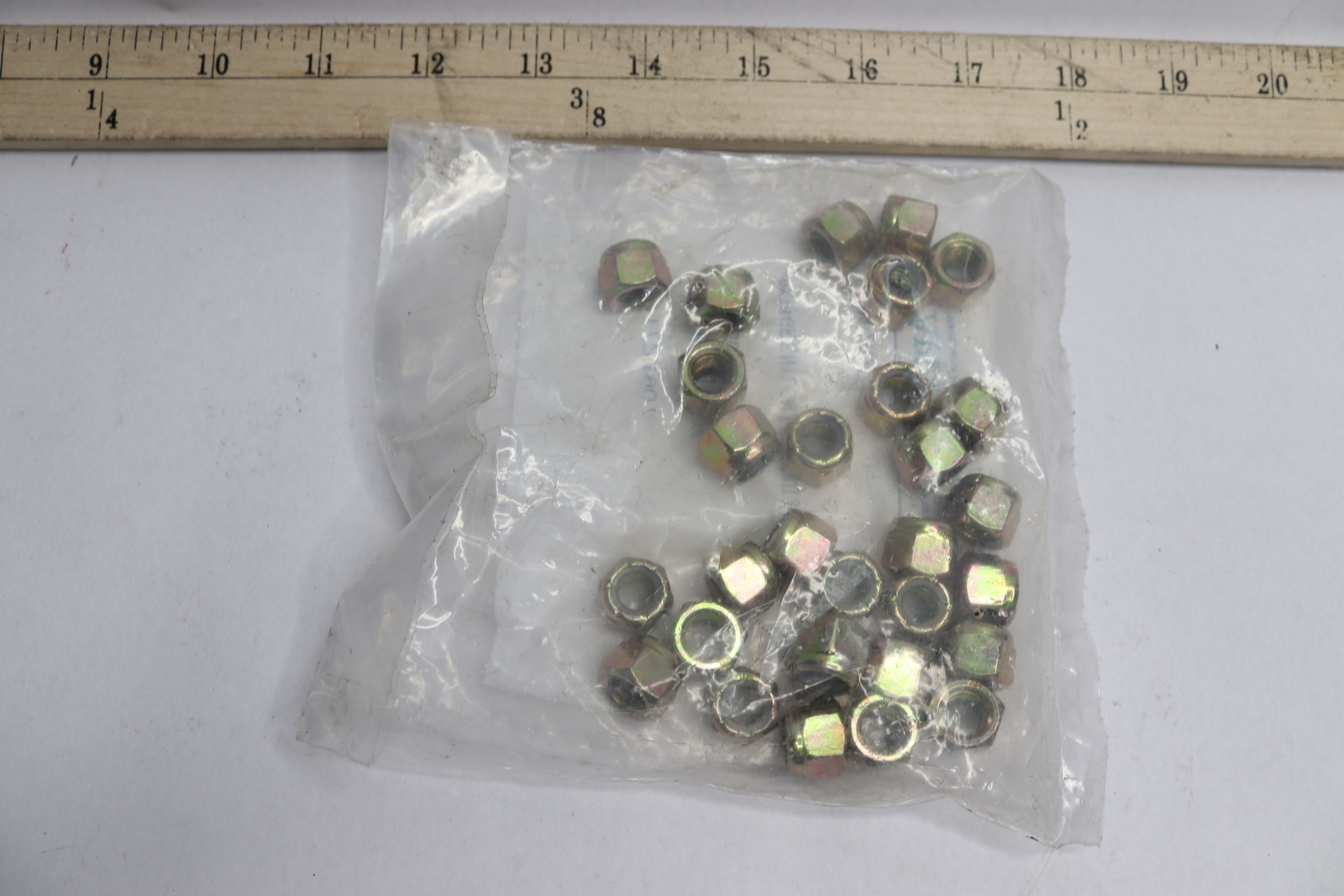 (30-Pk) Applied Nylon Insert Lock Nut Yellow Zinc Grade 8 3/8"-24 ...