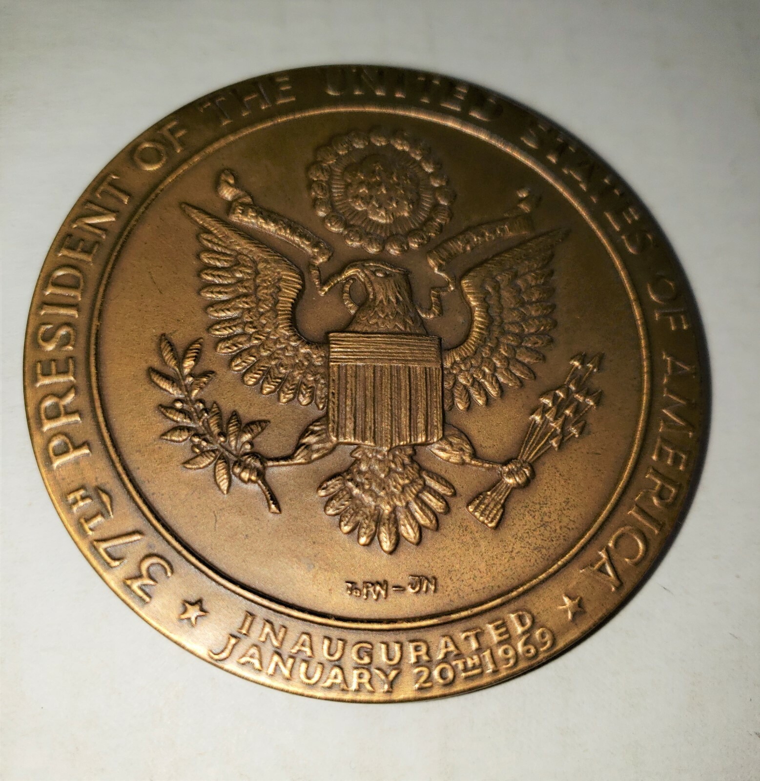 Vintage RICHARD MILHOUS NIXON 37th President of US 1969 Inaugurated ...