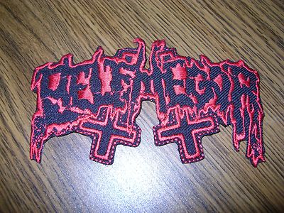 BELPHEGOR,IRON ON RED EMBROIDERED PATCH | eBay