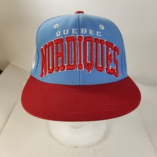 Vintage Quebec Nordiques Hat Wool Blend Snapback NHL Hockey Blue ...