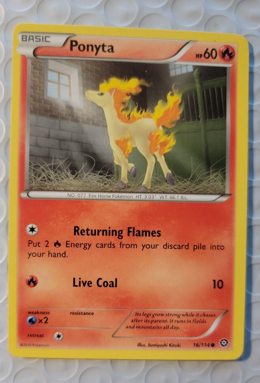 Pokemon Trading Card Game TCG Ponyta 16 2016 | eBay