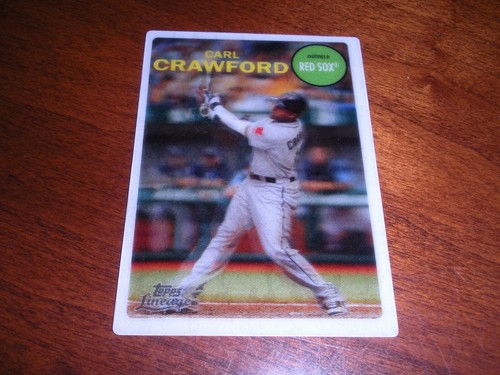 2011 Lineage Topps 3D Carl Crawford Boston Red Sox #T3D12 | eBay
