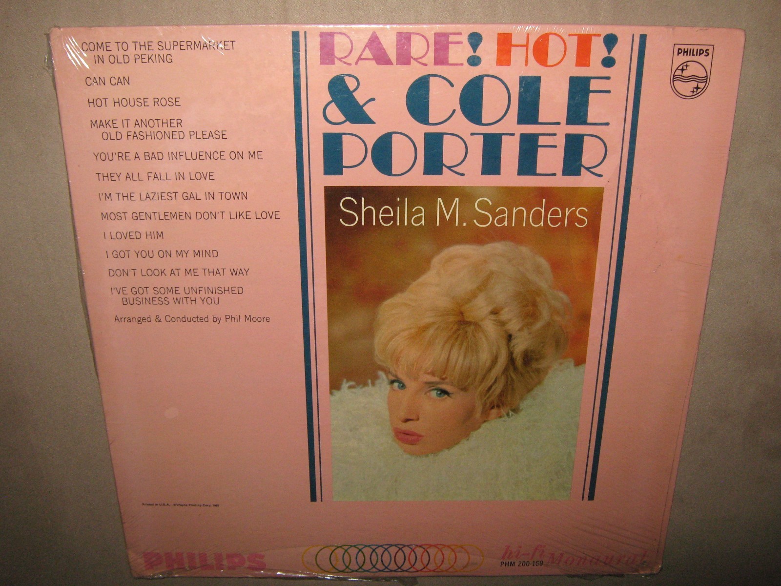 SHEILA M SANDERS Rare Hot & Cole Porter SEALED New Vinyl LP 1965 PHM ...