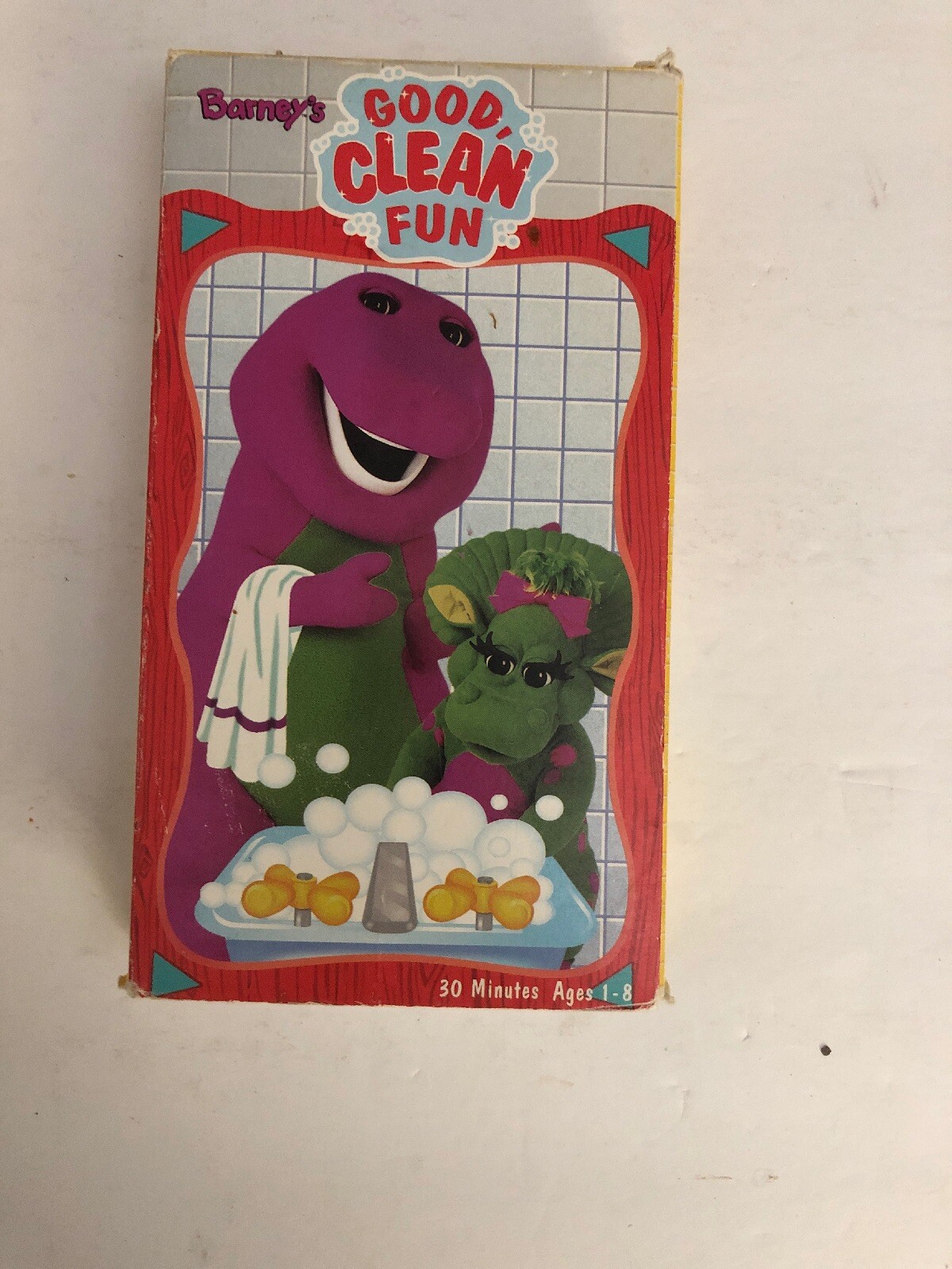 Barney Good Clean Fun(VHS 1998)TESTED-RARE VINTAGE COLLECTIBLE-SHIPS N ...