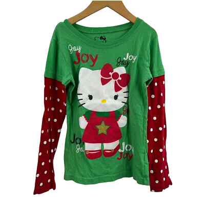 Hello Kitty Joy Joy Holiday Long Sleeve Holiday Tee Small 6/6x | eBay