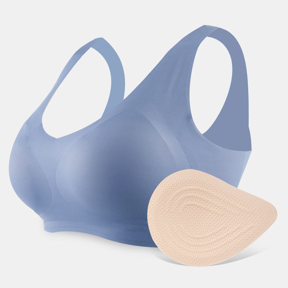 M Size Bra Insert Breathable Soft Cotton Triangular Shape Insert Bra ...