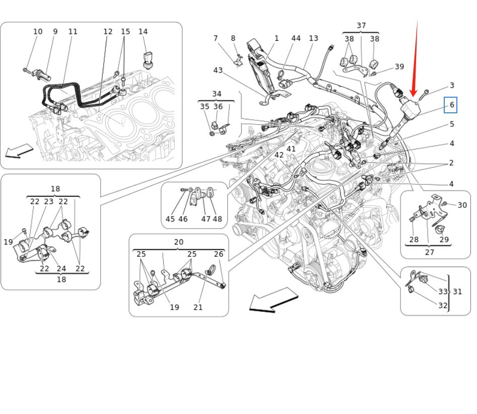 Genuine Ignition Coil for Maserati Ghibli Levante Quattroporte 288233 ...