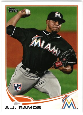 2013 Topps Baseball A.J. Ramos Rookie Miami Marlins #175 | eBay