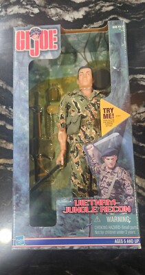GI Joe 12” Vietnam War Jungle Recon Figure Machete Chopping New ...