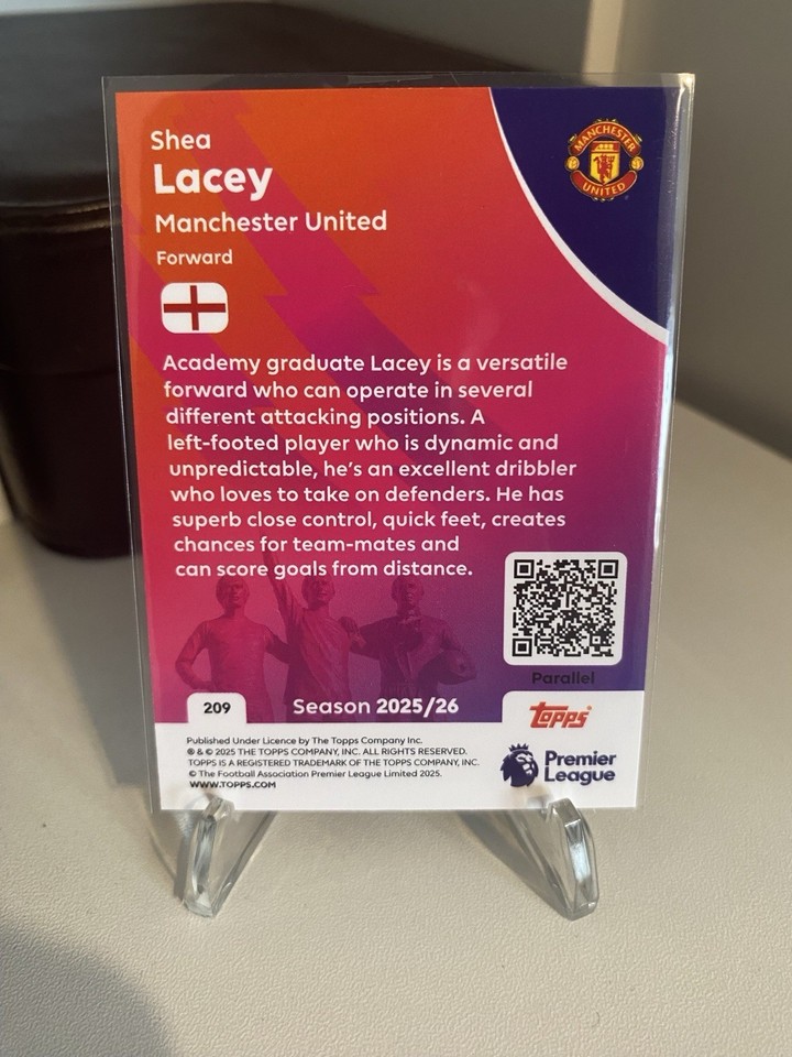 2026 Topps Premier League - Shea Lacey - Manchester United Rookie Green ...