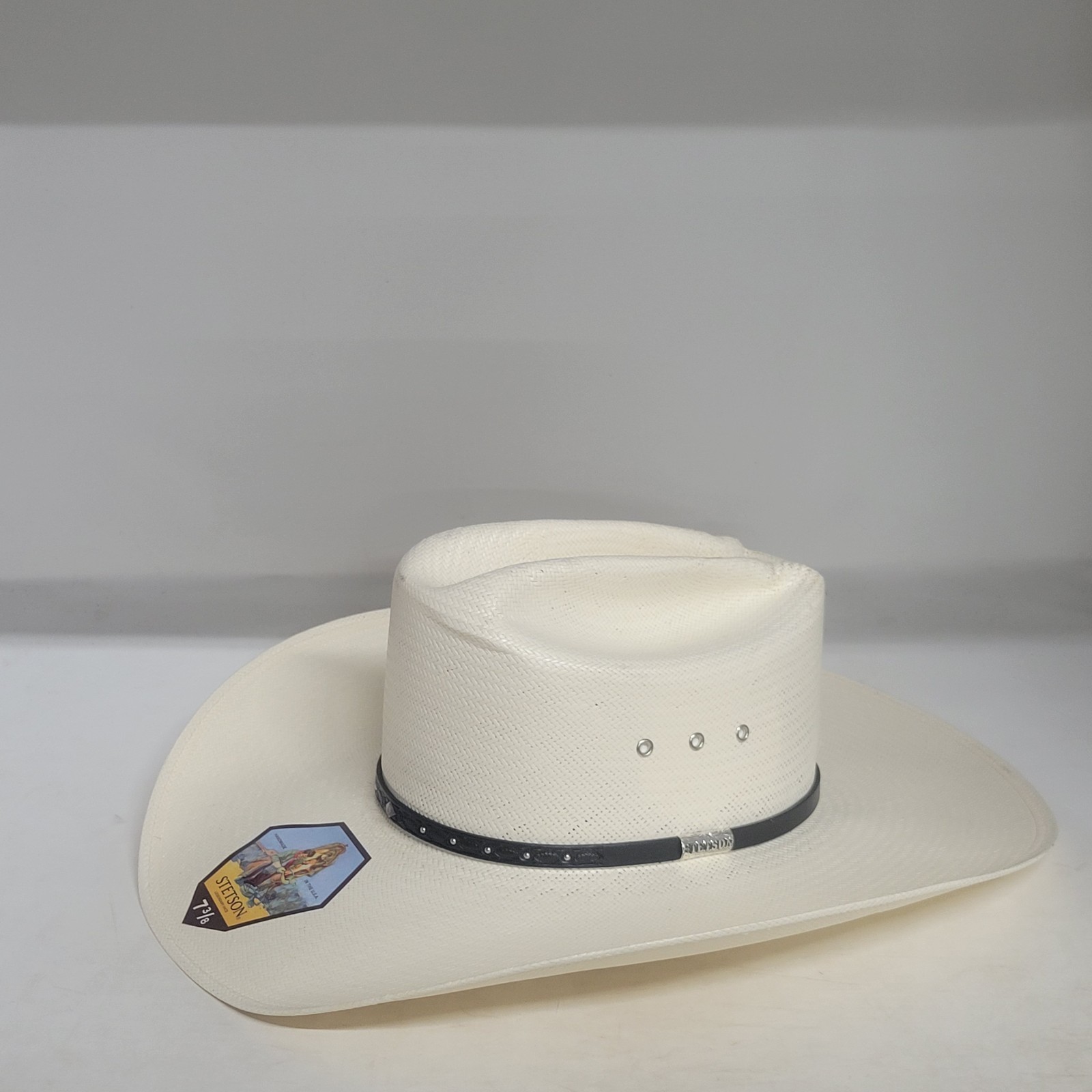 Stetson 10X Straw Hagerman Cowboy Hat Natural Mens Size 7 3/8 | eBay