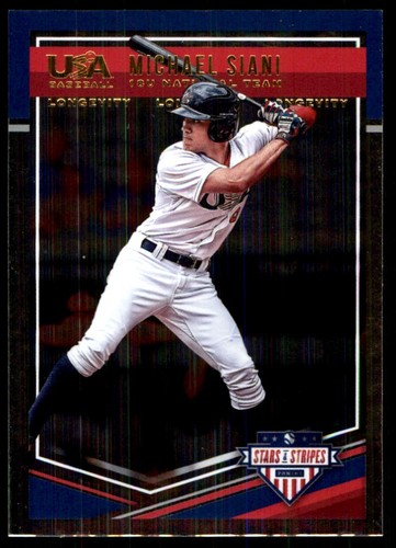 Michael Siani 2018 Panini USA Baseball Stars & Stripes #43 MLB READ ...