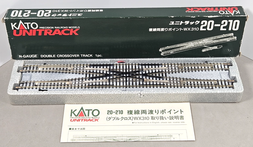 N Scale Kato 20-210 Double Crossover Track 310mm 12 3/16" WX310 ...