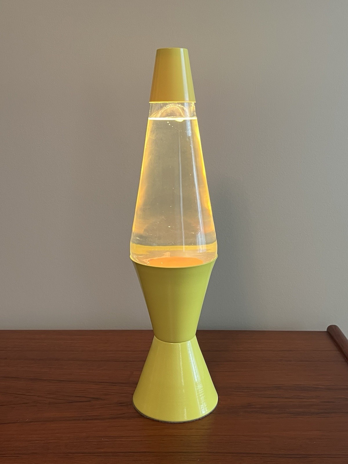 Vintage Retro 1990’s Yellow Lava Lite Lava Lamp Yellow Wax Tested ...