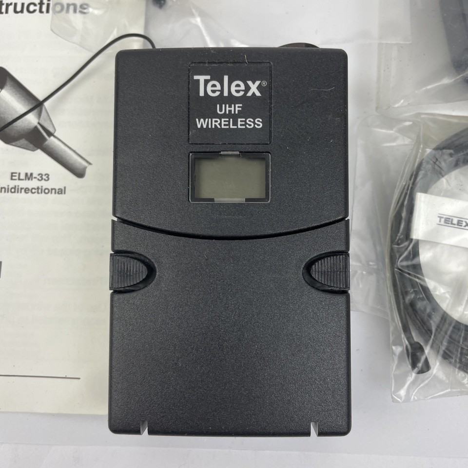 OEM Telex WT-500 UHF Wireless Beltpack Transmitter Band with Brand New ...