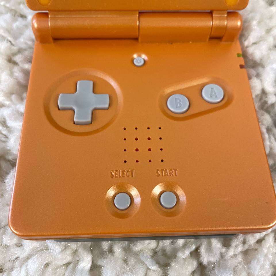 Nintendo Gameboy Advance GBA SP Orange AGS-101 Handheld Console System ...