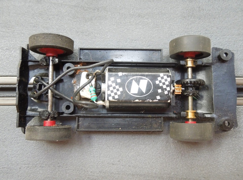 NINCO COBRA NC-2 CHASSIS w/ MONOGRAM 427 SHELBY BODY / 1:32 SLOT CAR ...