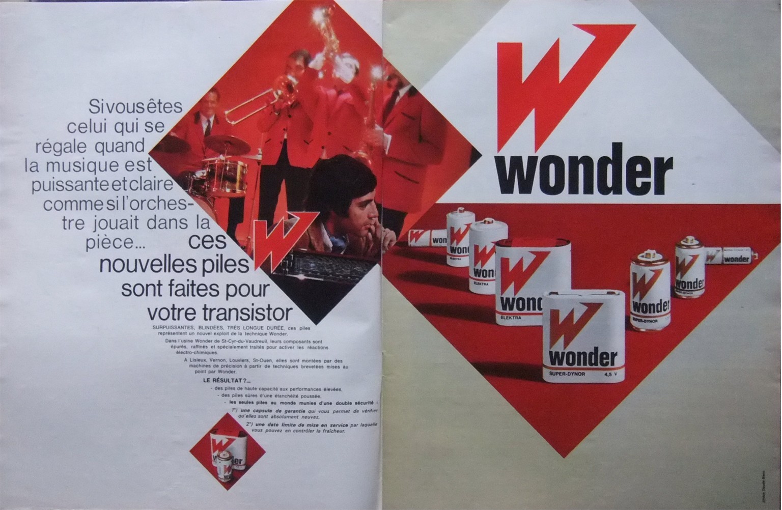 PUBLICITÉ PILES WONDER CES NOUVELLES PILES SONTFAITES POUR VOTRE ...