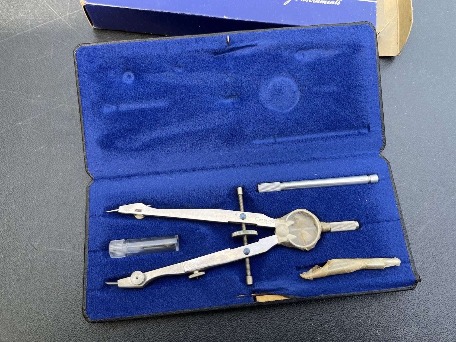 Vintage Charvoz Germany Compass Mechanical Drafting/Drawing Tool Kit F-801-C | eBay
