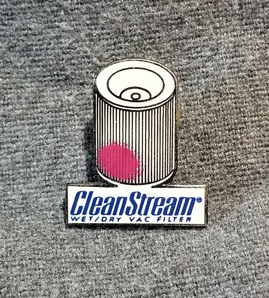 LMH PINBACK Pin CLEANSTREAM Clean Stream Filter WET DRY Vacuum Filter ...