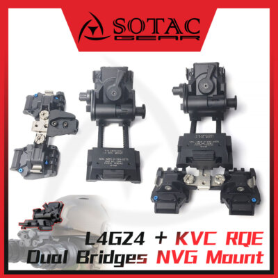 L4 G24 + KVC Universal RQE Dual Bridges NVG Mount for PVS-14 MUM DVO ...