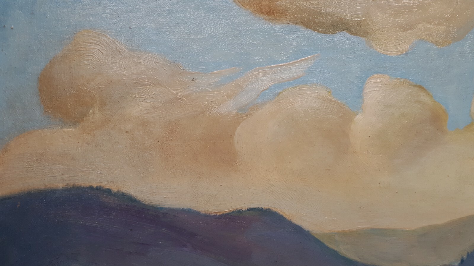 EUGENE SPIRO - Gemälde Öl auf Platte - Süddeutsche Landschaft ...