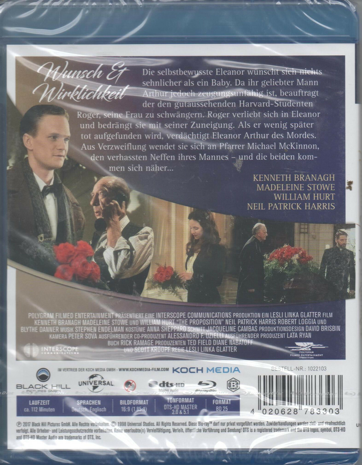 Wunsch & Wirklichkeit Blu Ray NEU Kenneth Branagh Madeleine Stowe ...