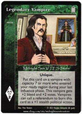 Legendary Vampire 25th Anniversary 2022 V:TES VTES Vampire CCG | eBay